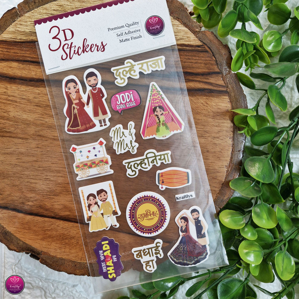 3D STICKER | SHUBH VIVAH – Kraftlys